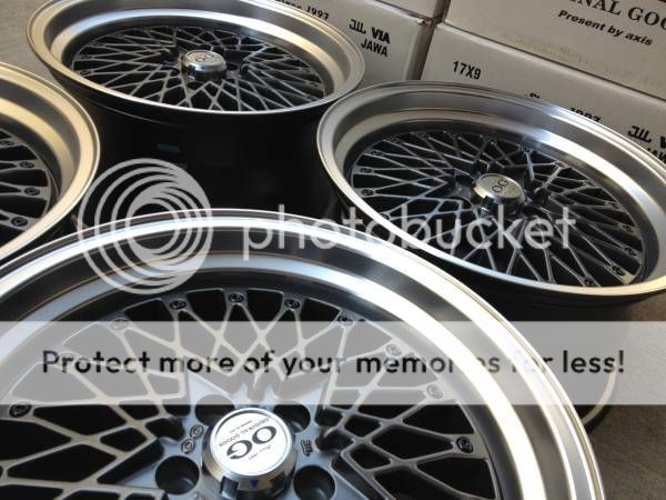 FS: axis OG SAN 17X9 et32 5x100, BNIB, 3" step lip, matte gunmetal mesh ...